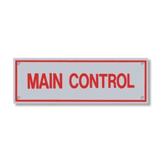 Brooks A233 Sprinkler Identification Sign Main Control – Bass United